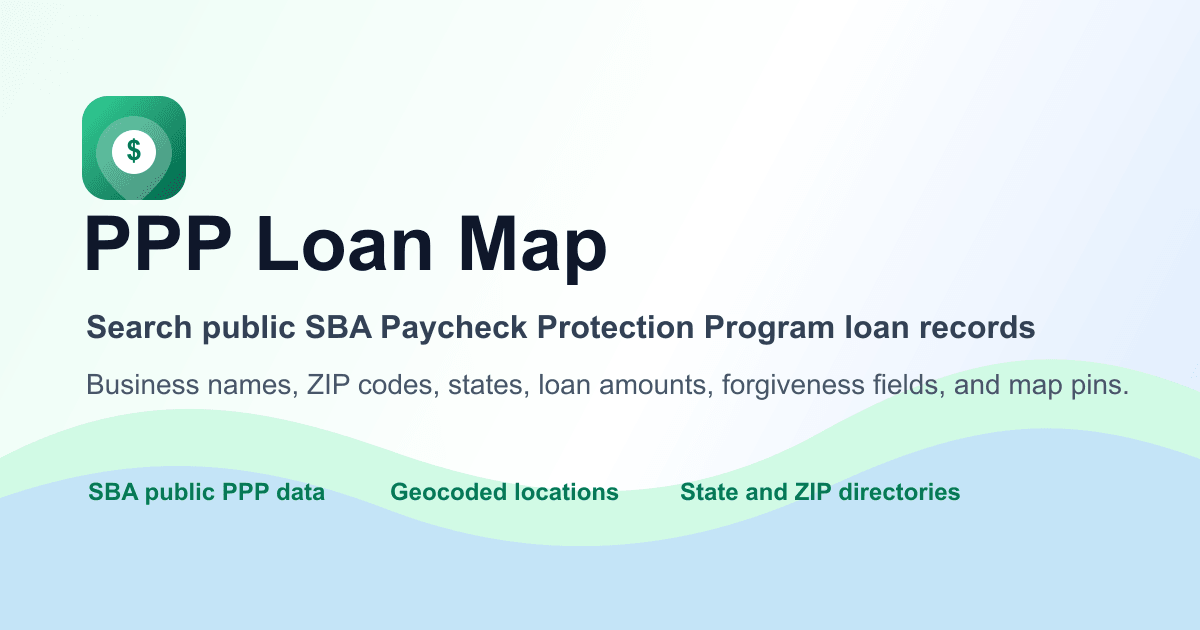 PPP Loan Lookup - Search SBA PPP Loan Recipients | PPP Loan Map